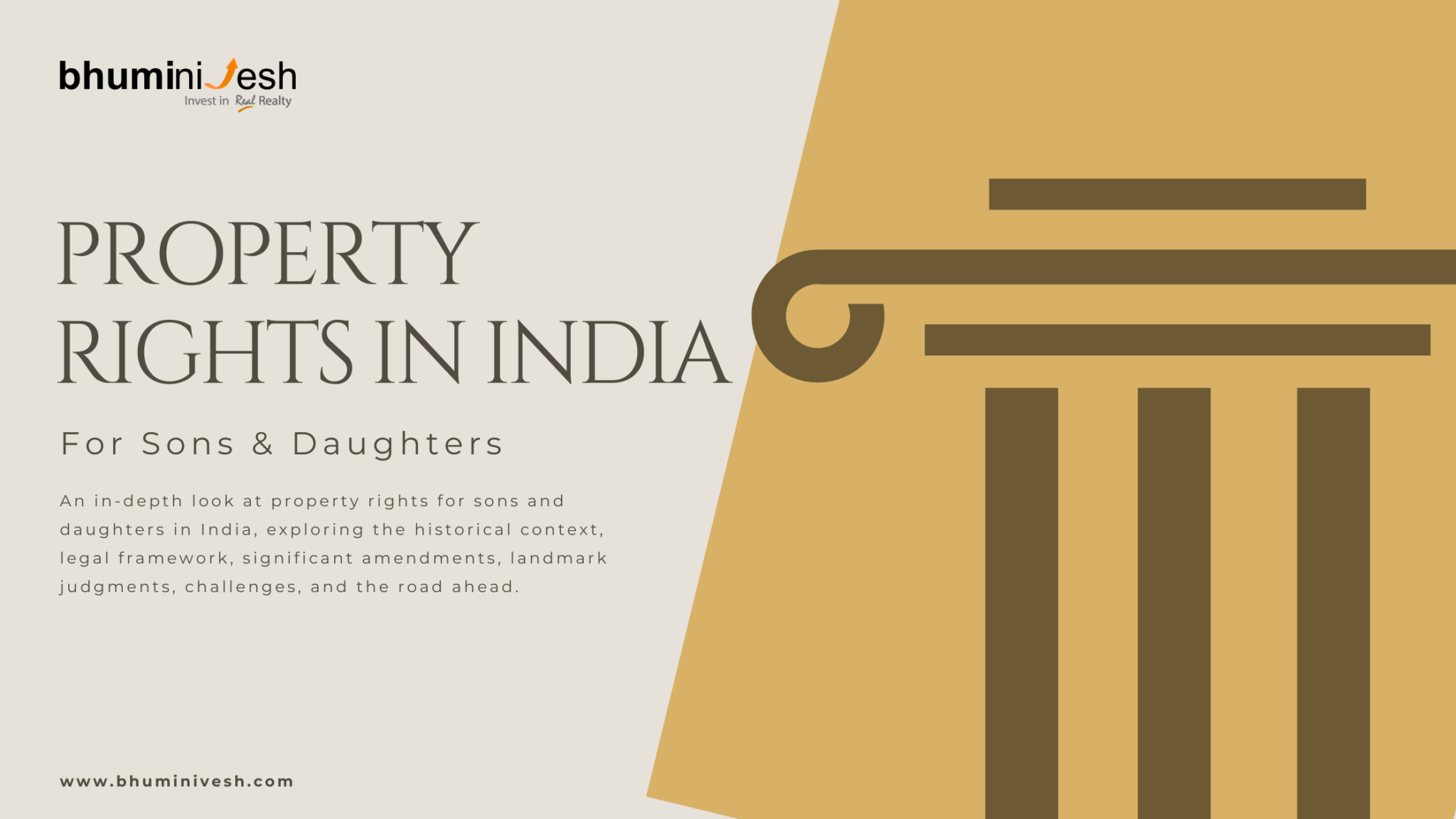 Property Rights for Sons and Daughters in India - bhuminivesh